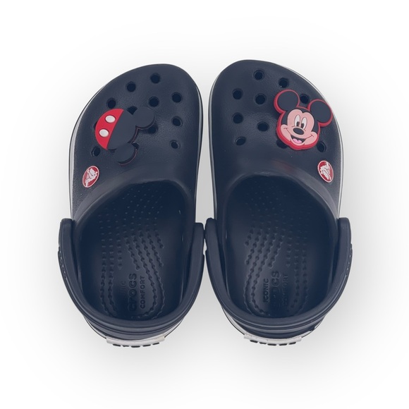 CROCS | Shoes | Crocs Iconic Classic Clogs Mickey Mouse Jibbitz Blk 6 ...